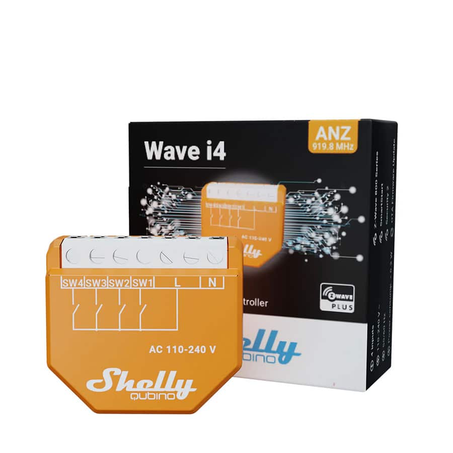 Shelly Z-Wave i4 Input Controller - 240V AC - SmartHome Trade