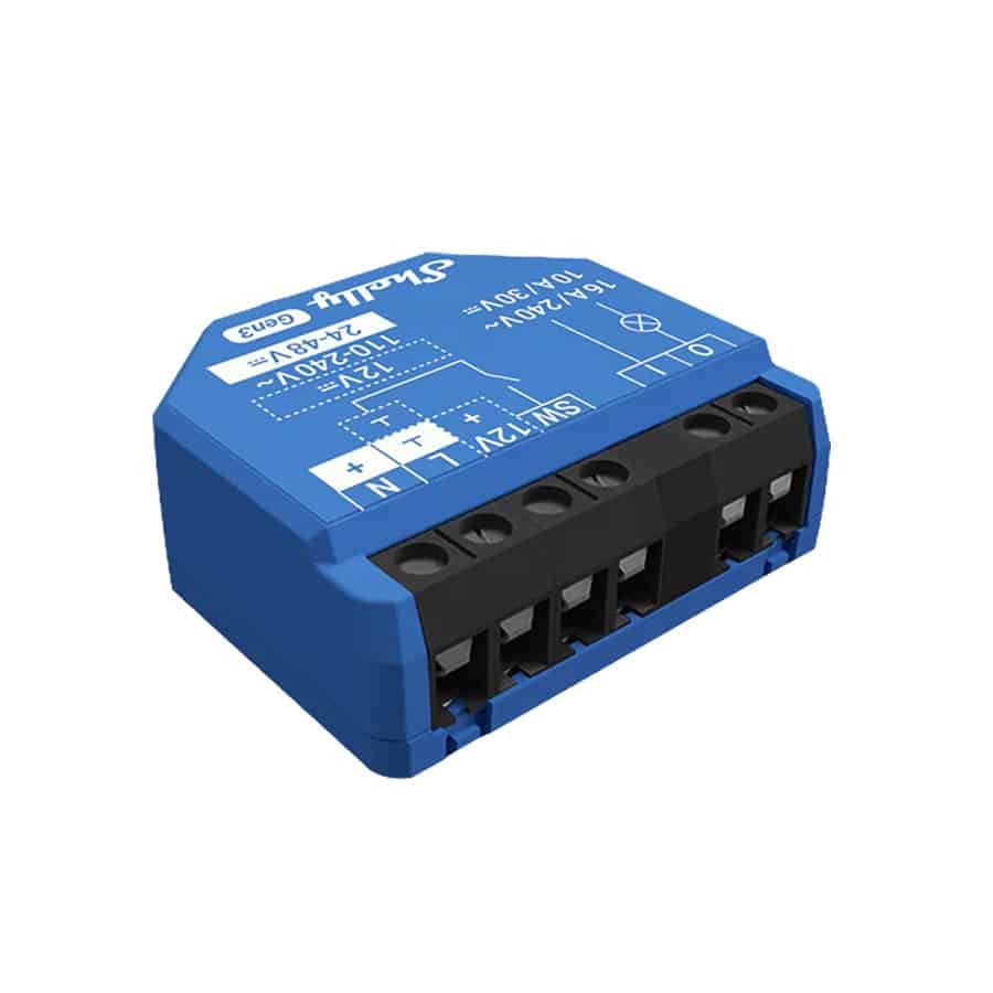 Shelly 1 Gen3 Wi-Fi Relay Switch - SmartHome Trade