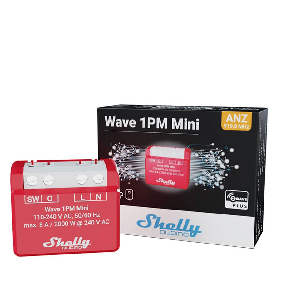 Shelly Z-Wave 1PM Mini Relay Switch - SmartHome Trade