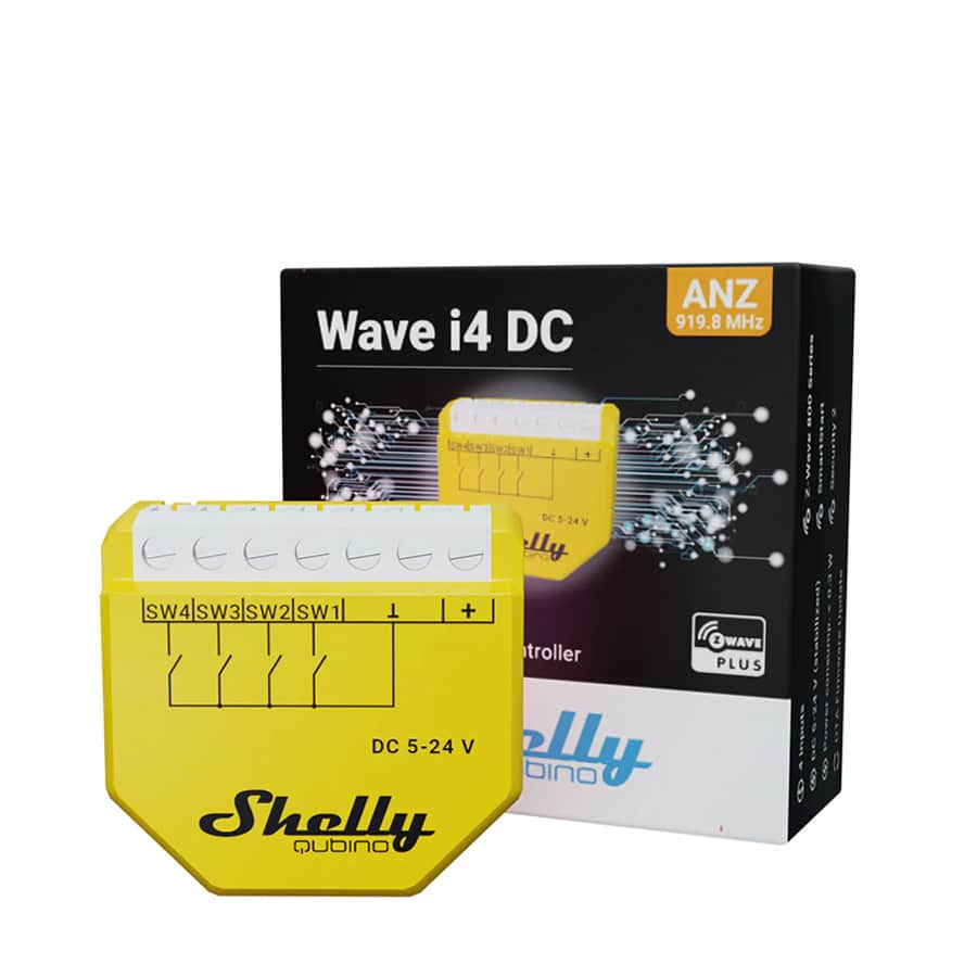 Shelly Z-Wave i4 Input Controller - 5-24V DC - SmartHome Trade
